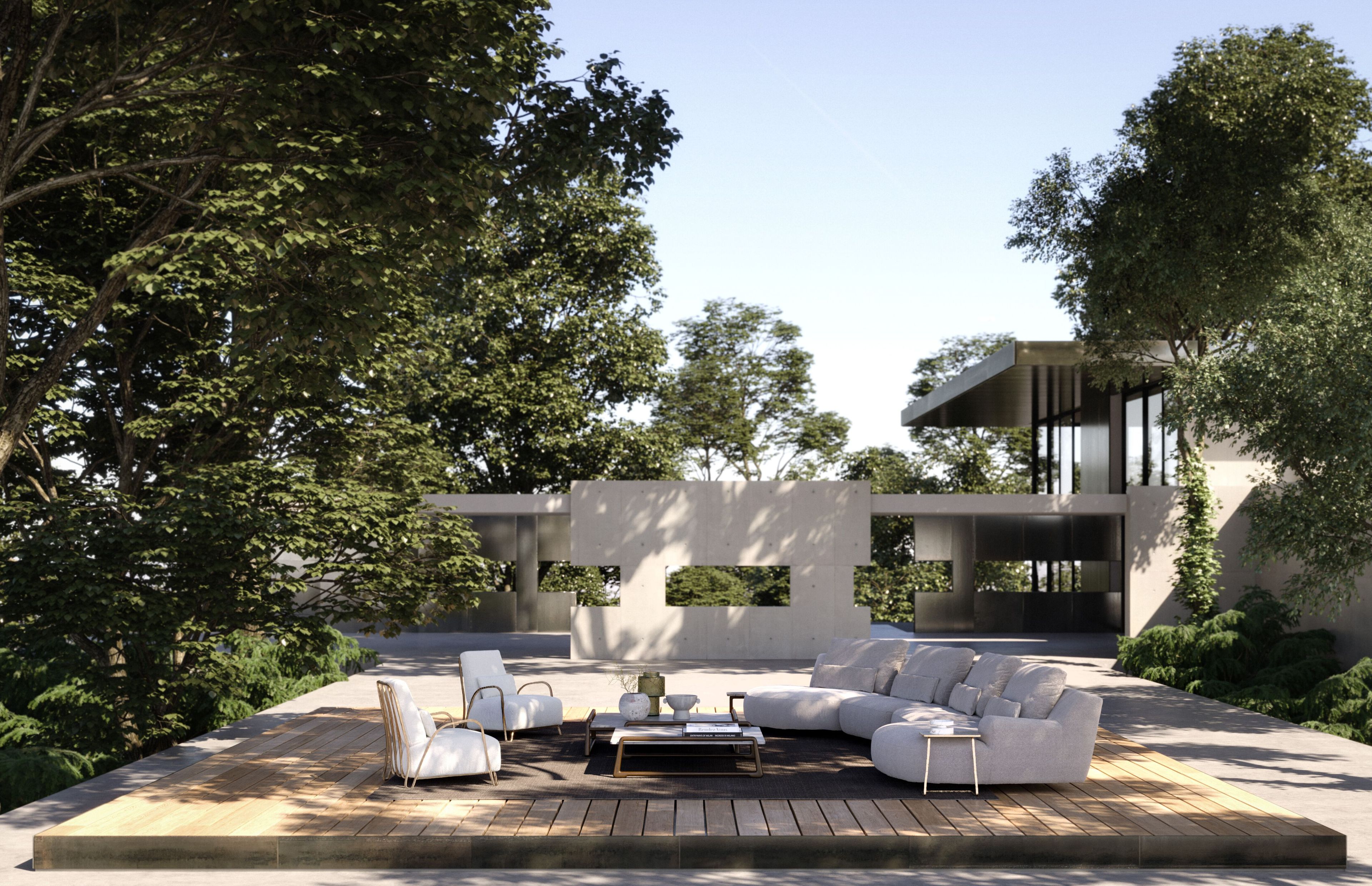 MOONLIGHT HIGH Garden armchair By Exteta