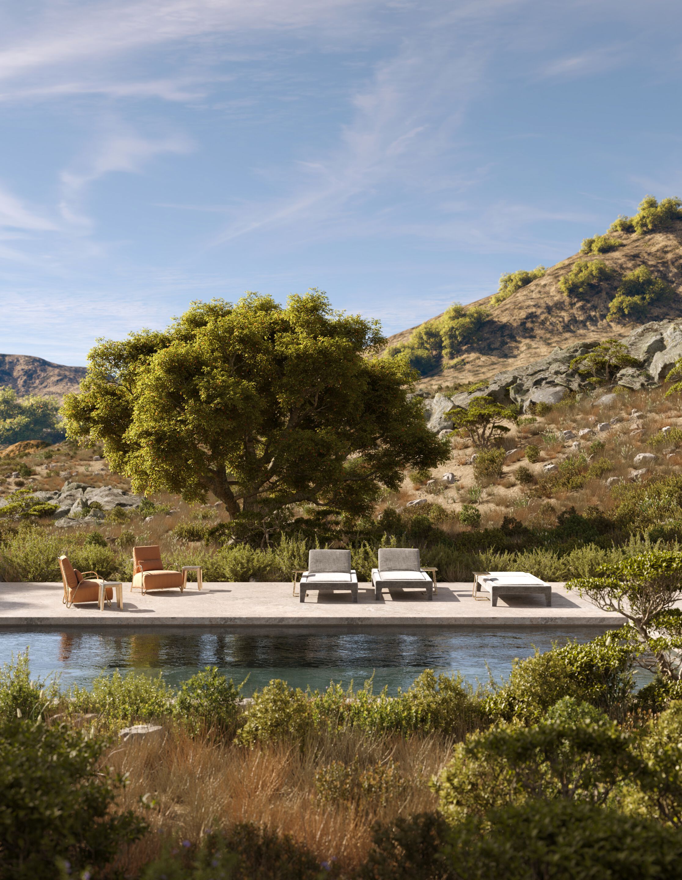 MOONLIGHT Sun lounger By Exteta