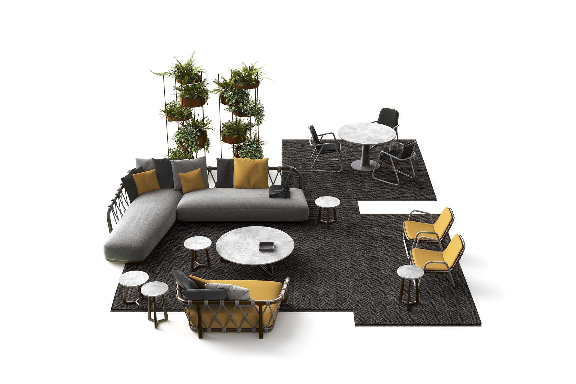 SUNSET BASKET Garden sofa By Exteta