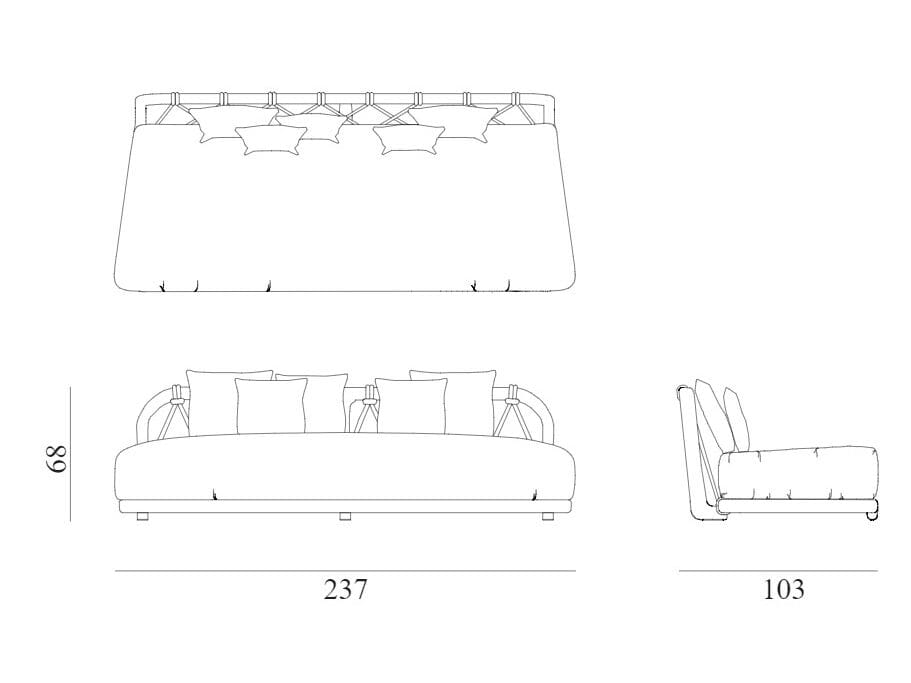 SUNSET BASKET Garden sofa By Exteta