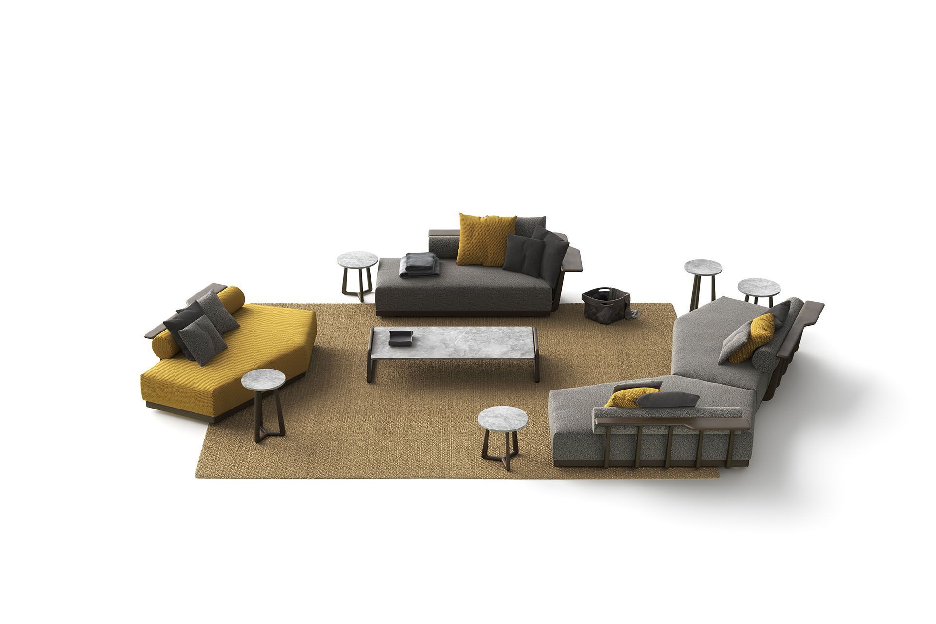 SUNSET PLATFORM Garden sofa By Exteta