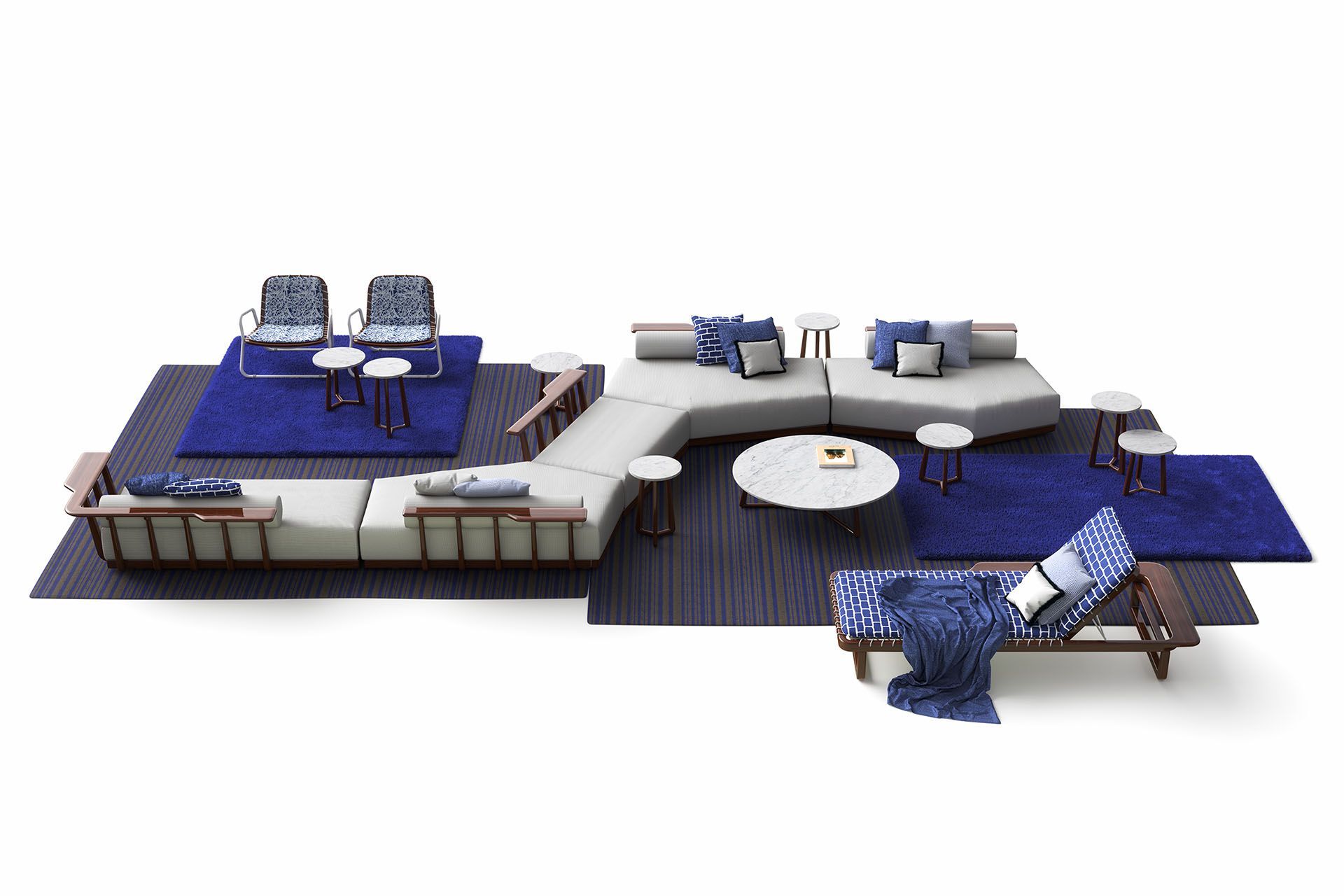 SUNSET PLATFORM Garden sofa By Exteta