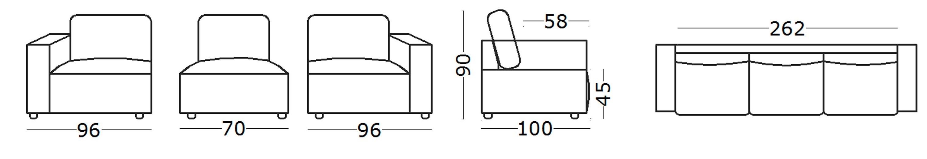 F9911 | Sectional sofa Modular leather sofa By SOFAX