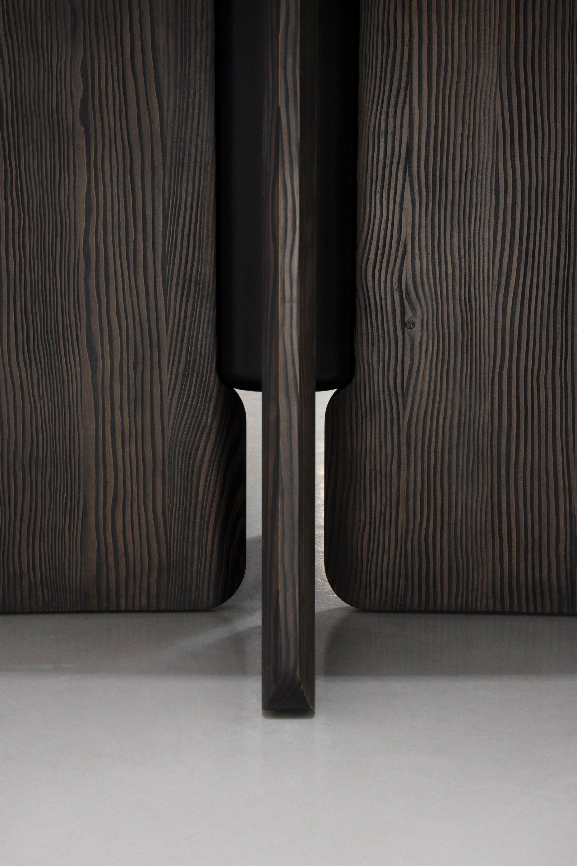 FAIFO Round fir table with Lazy Susan By District Eight