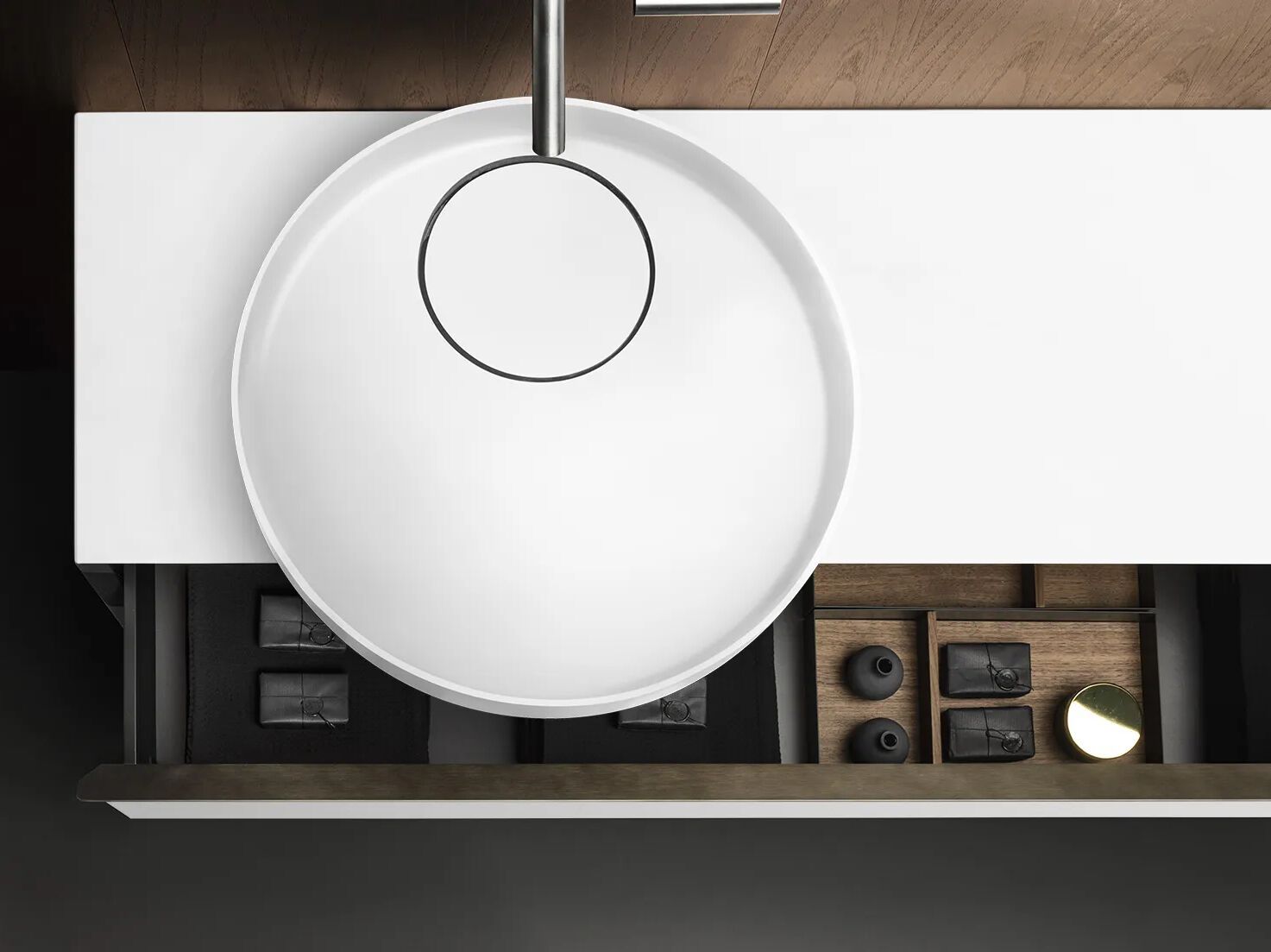 ECCENTRICO Single wall-mounted vanity unit By FALPER | design Victor ...