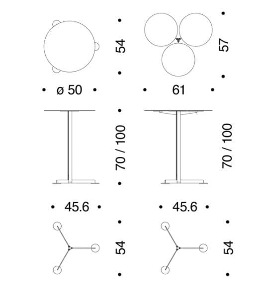 FAMILIA 桌子 By Danese Milano | design Richard Hutten