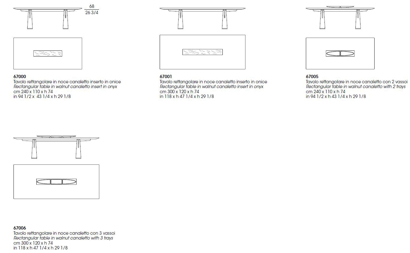 FANG | Rectangular table Rectangular wooden table By Giorgetti | design ...