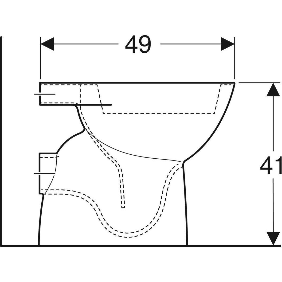 FANTASIA | Floor mounted toilet Fantasia Collection By Geberit