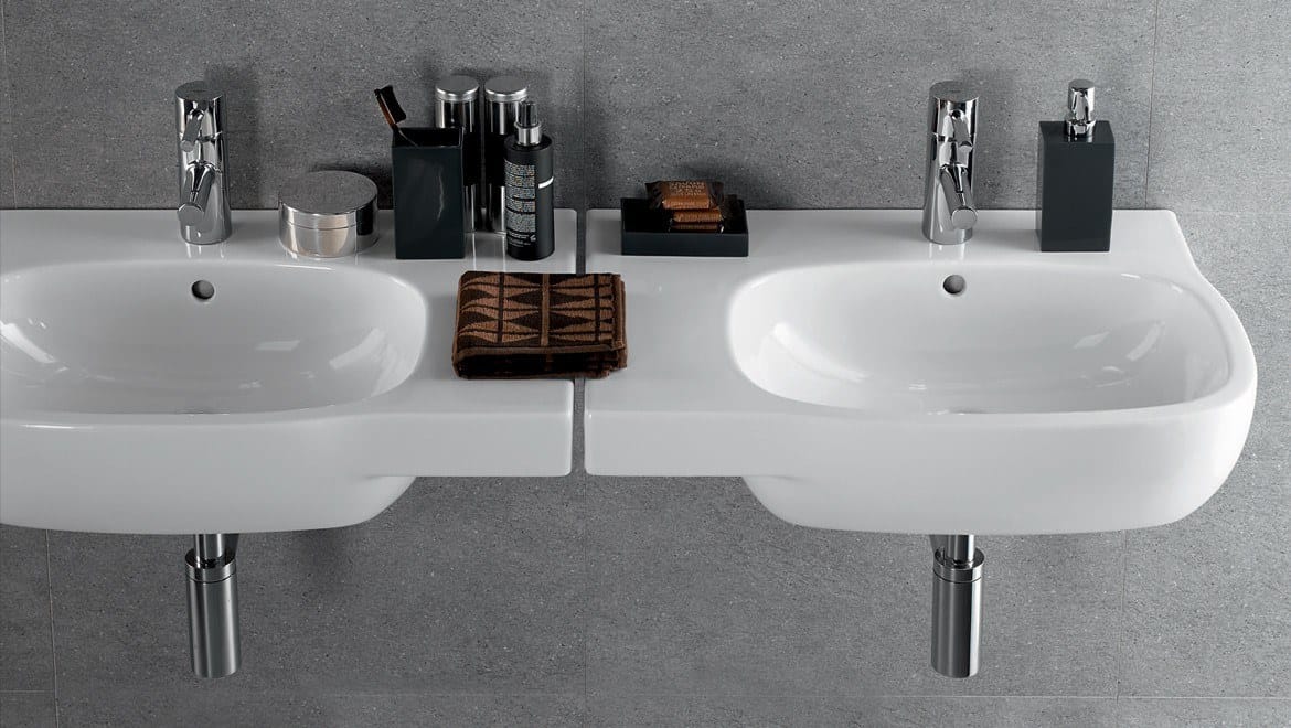 FANTASIA | Handrinse basin with overflow Fantasia Collection By Geberit