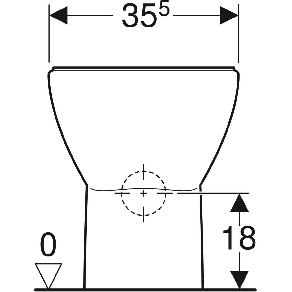 FANTASIA Floor mounted Vitreous China toilet By Geberit