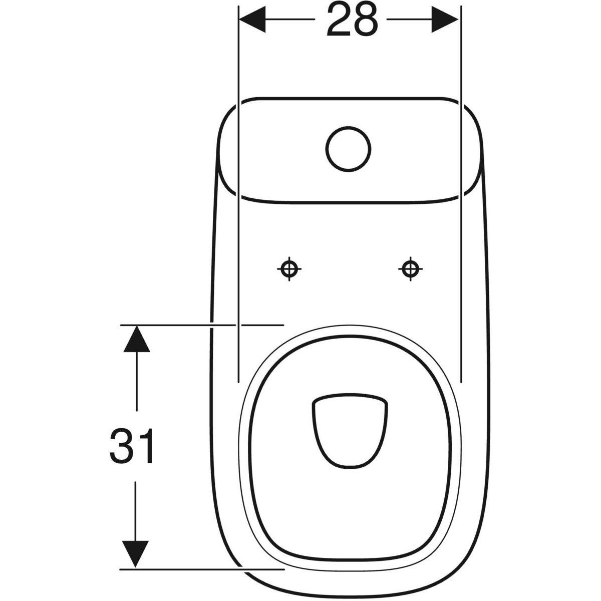 FANTASIA Floor mounted Vitreous China toilet By Geberit