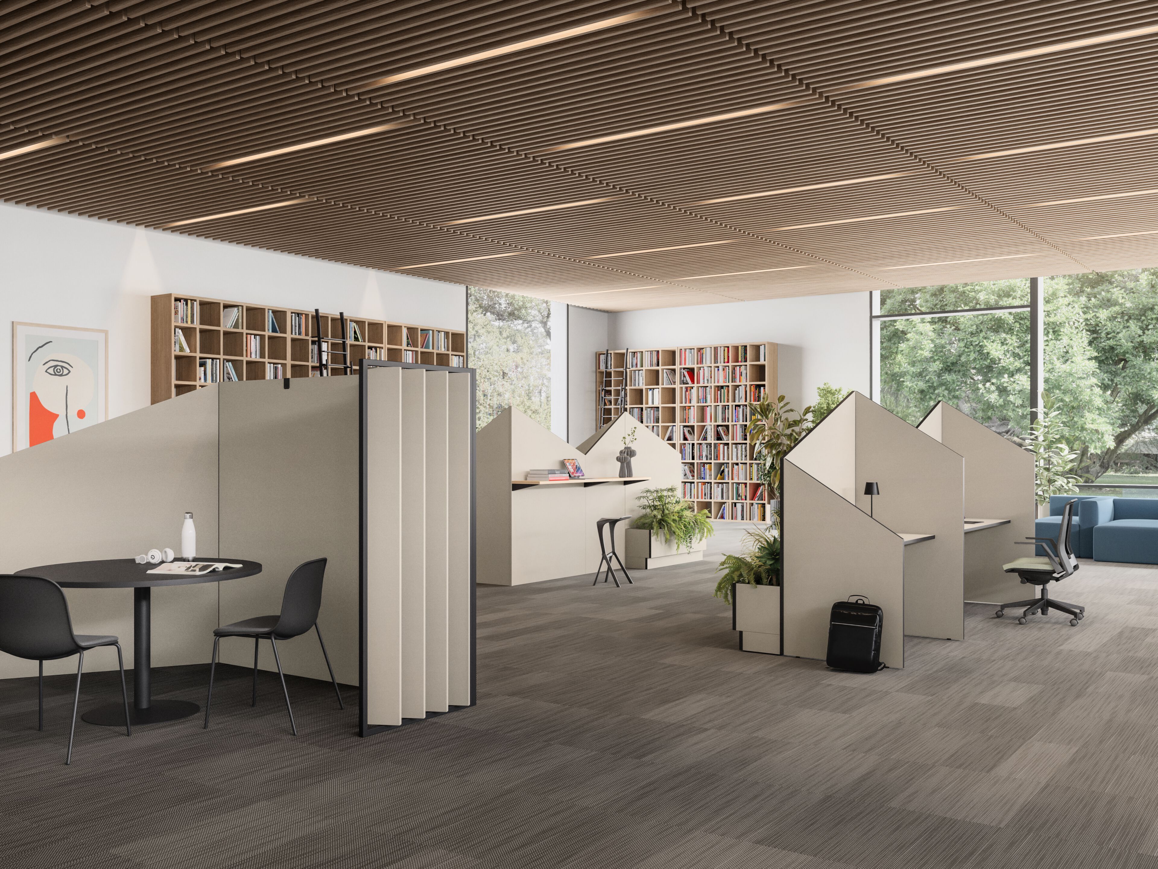 PANORAMA Office booth By FANTONI | design UNStudio