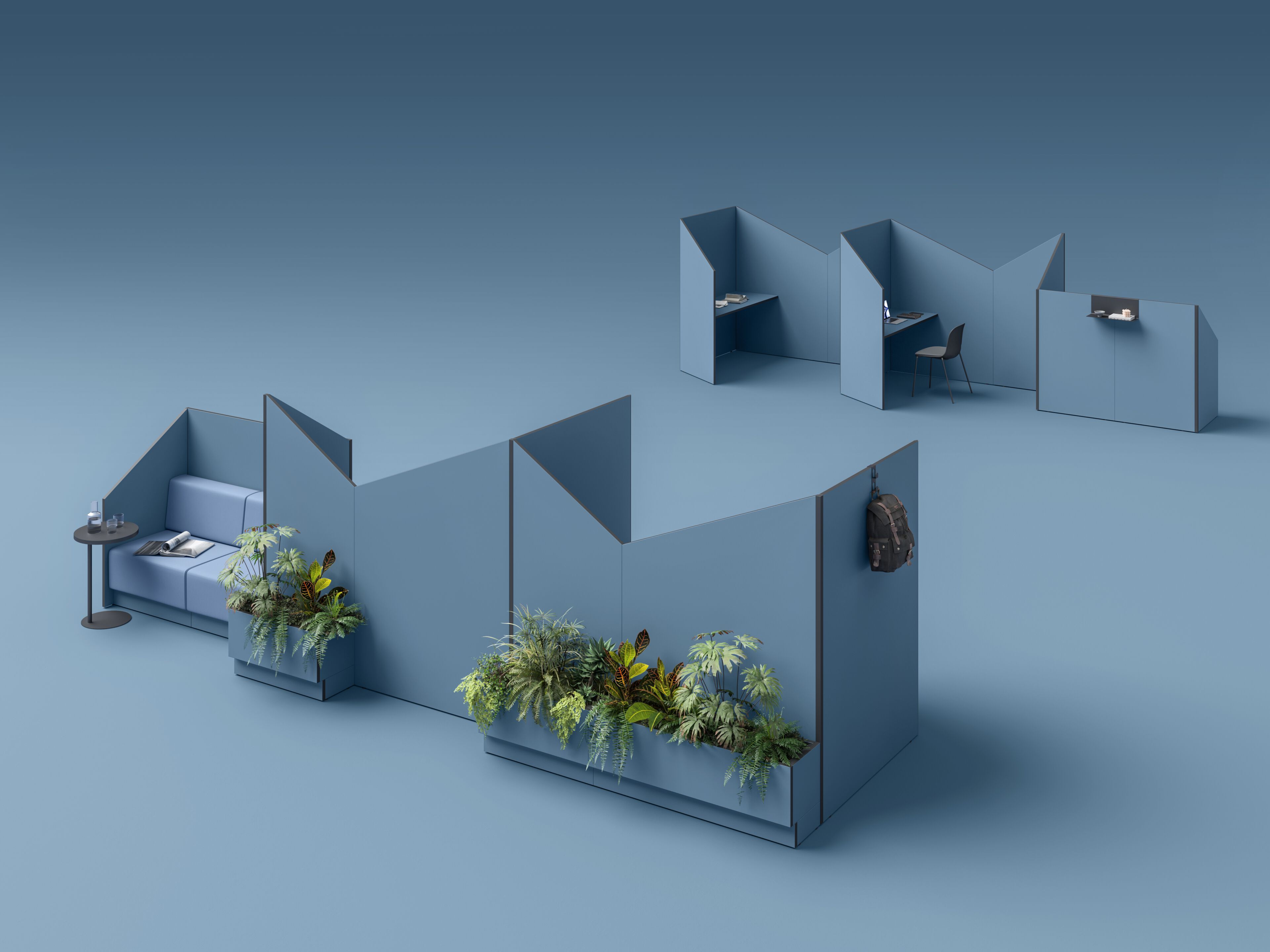 PANORAMA Office booth By FANTONI | design UNStudio