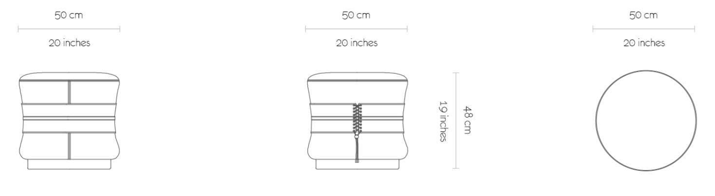 FASCETTA | Pouf By MORADA design Fernan I. Hernandez