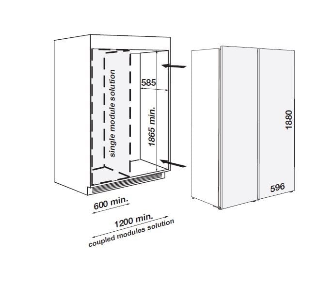 FBFD 351 NF ED | Freezer By Fulgor Milano