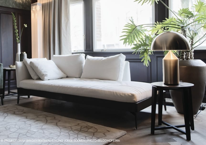 FEEL GOOD - FEEL GOOD TEN With removable cover fabric day bed By Flexform | design Antonio Citterio