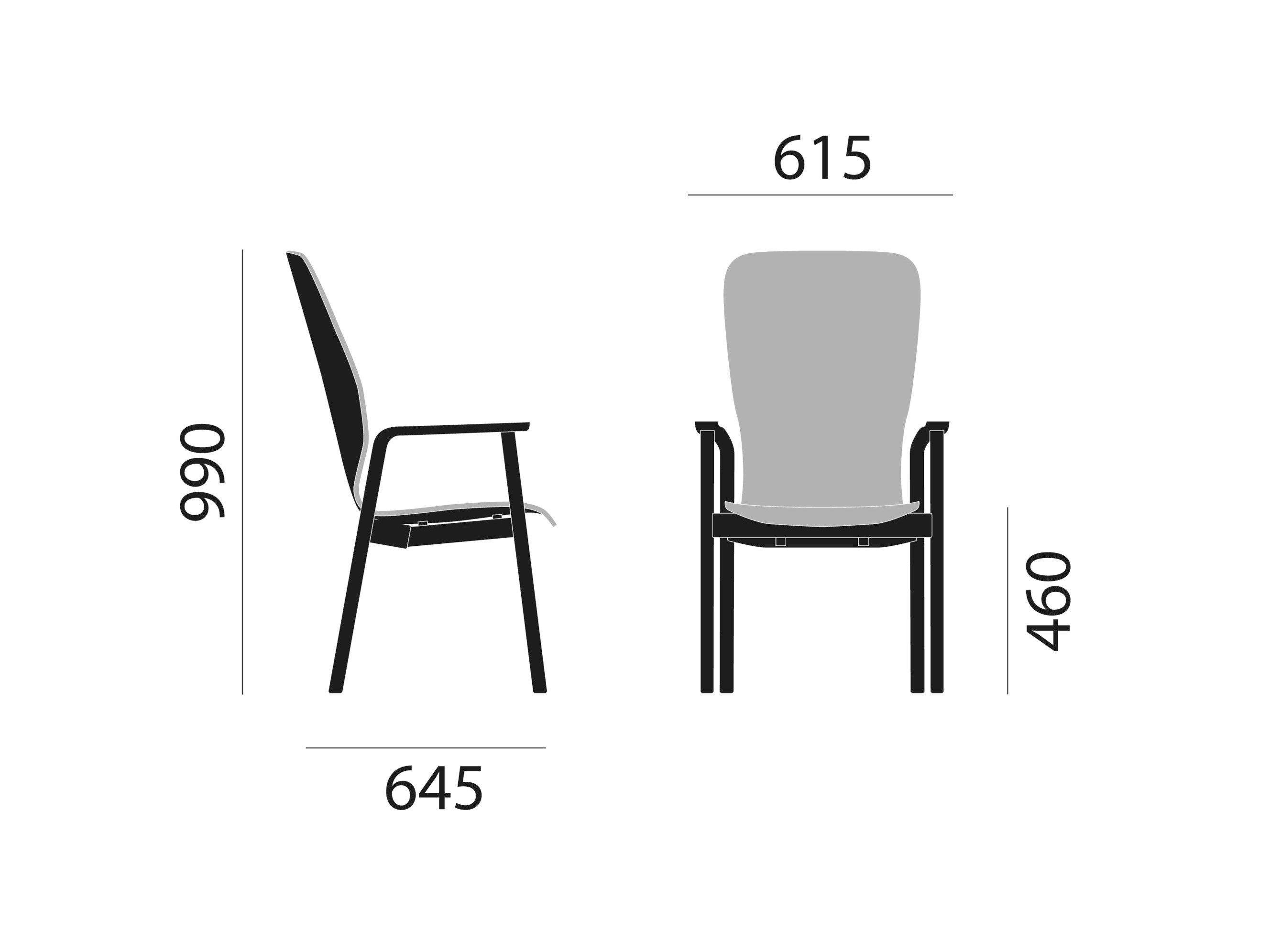 FEEL Stackable high-back chair By Brunner | design AART Designers