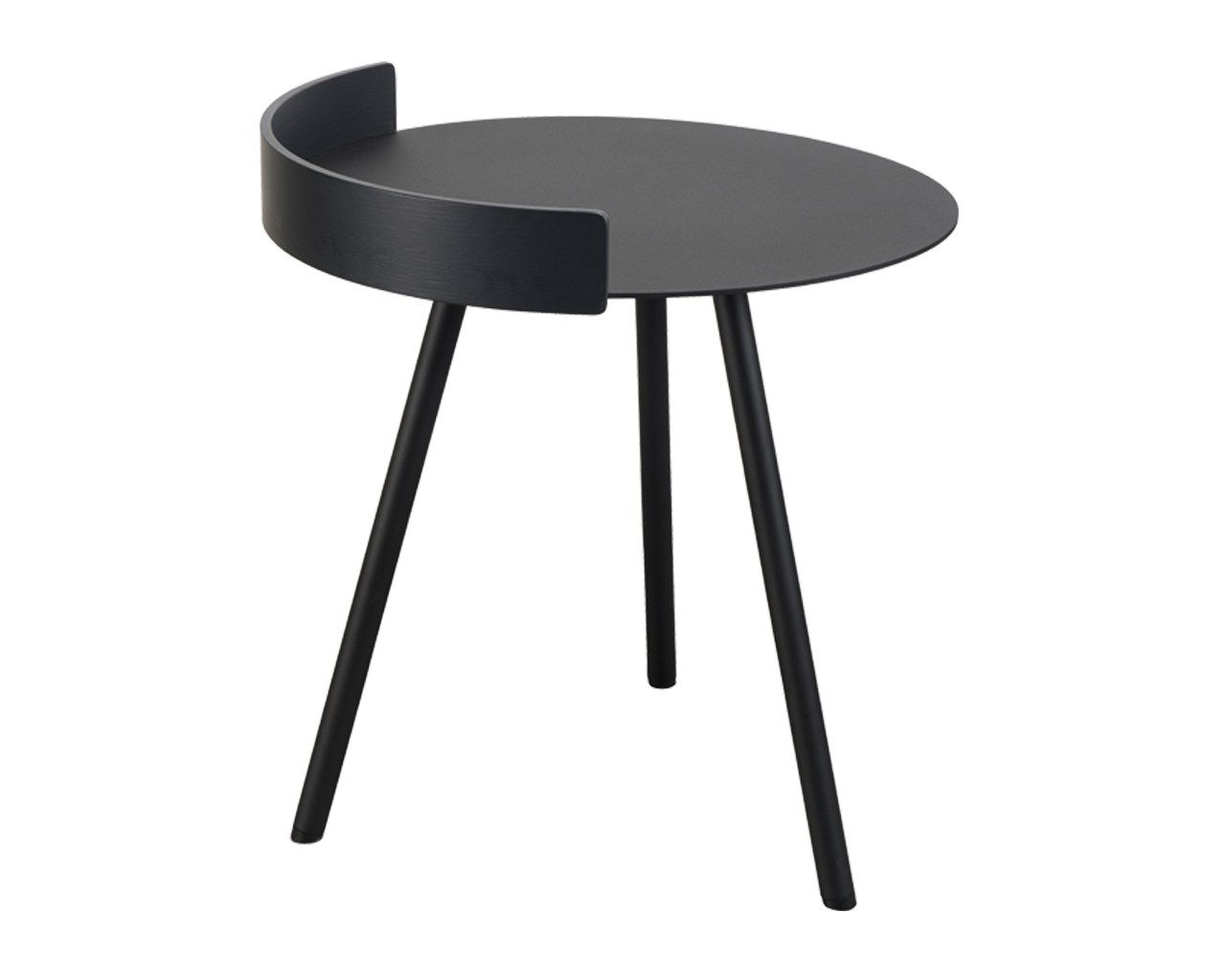 Lacquered round steel side table FENCE By Casala design Arik Levy