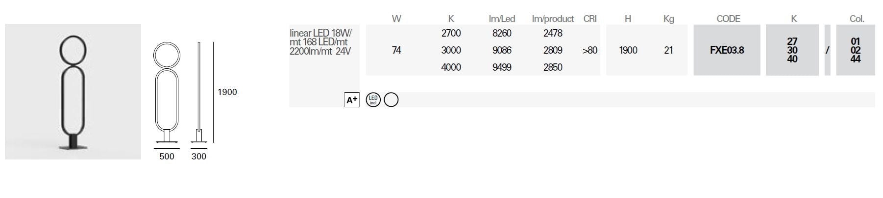 FILE FLEX | Floor lamp File Flex Collection By LUCIFERO'S