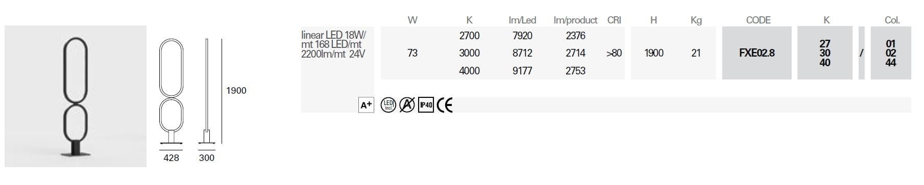 FILE FLEX | Floor lamp File Flex Collection By LUCIFERO'S