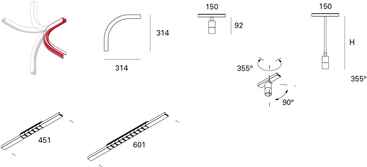FILE FLEX SYSTEM LED aluminium linear lighting profile By Lucifero's
