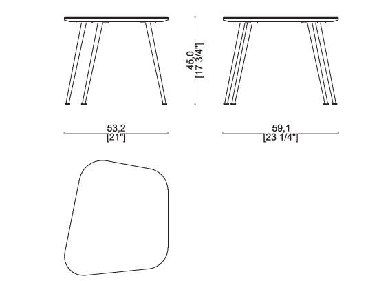 FILICUDI Aluminum garden coffee table with Vetrite top By Sicis ...