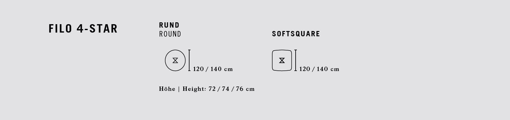 FILO 4-STAR TABLE | Tavolo da riunione quadrato By BENE design EOOS