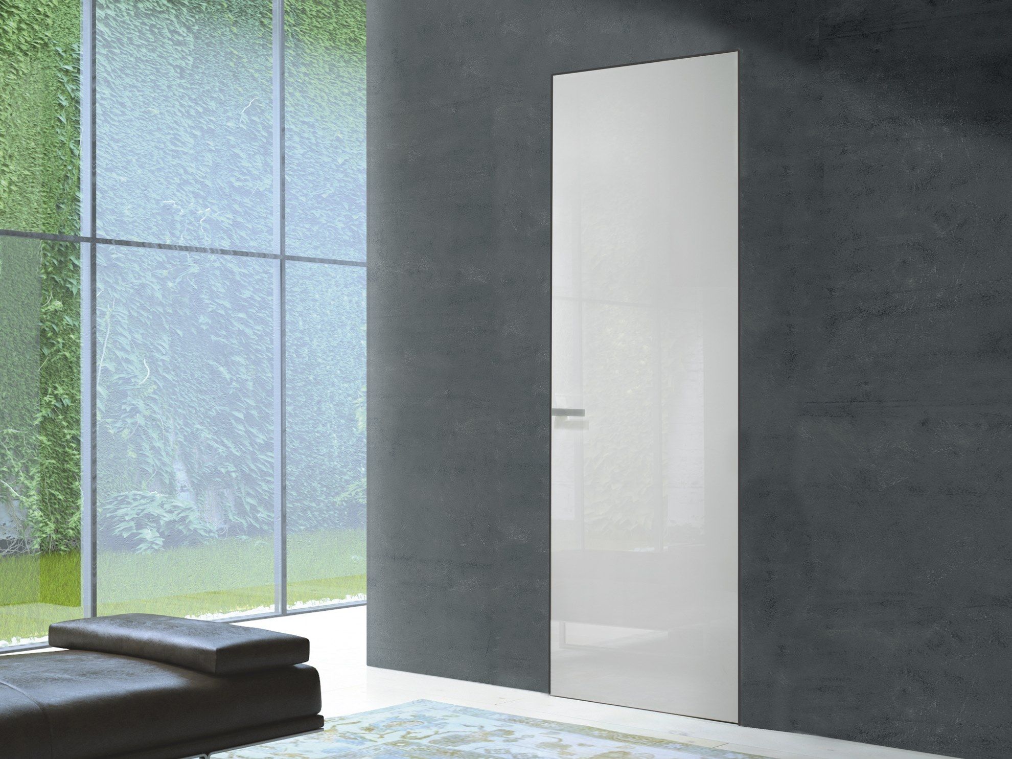 FILOMURO Puerta a ras de pared lacada sin marco By BARAUSSE