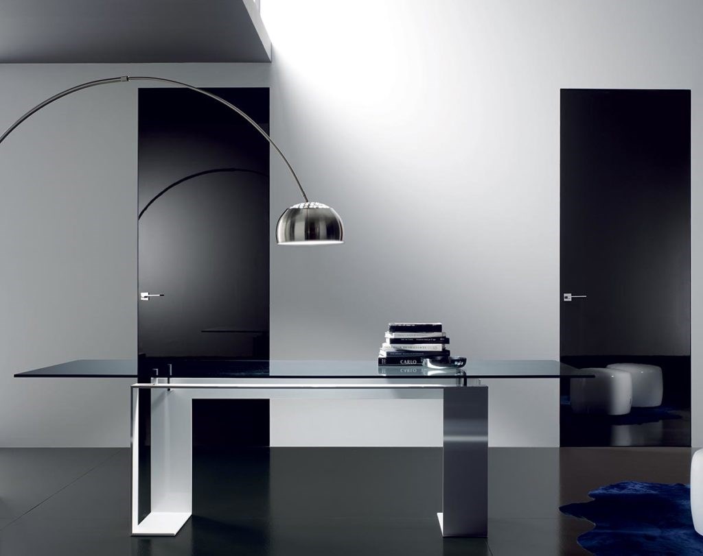 Flush-fitting door without frame FILOMURO Flush-fitting Collection By NUSCO