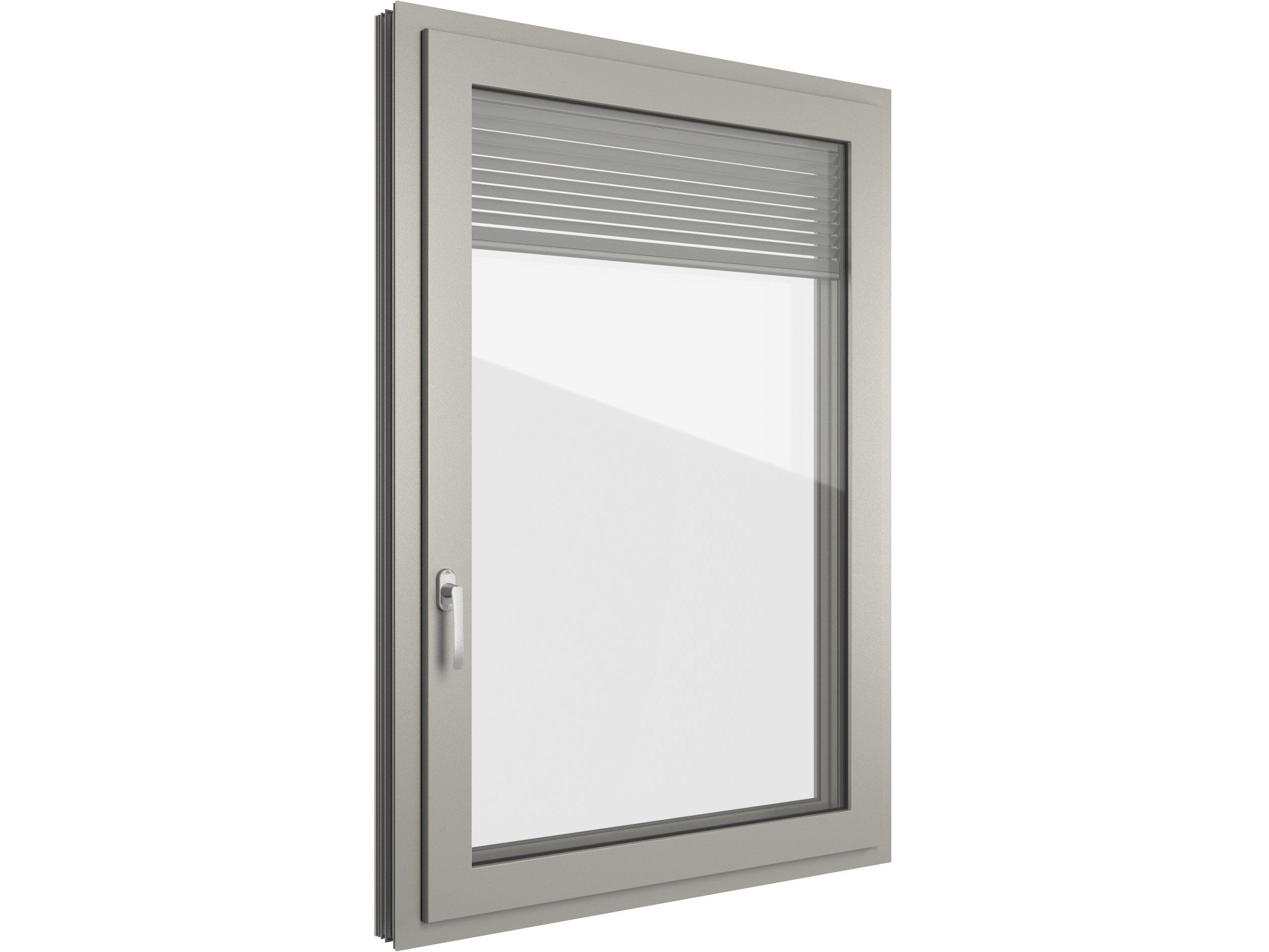 Finestra in alluminio e PVC con veneziana integrata FIN-90 Nova-line ...