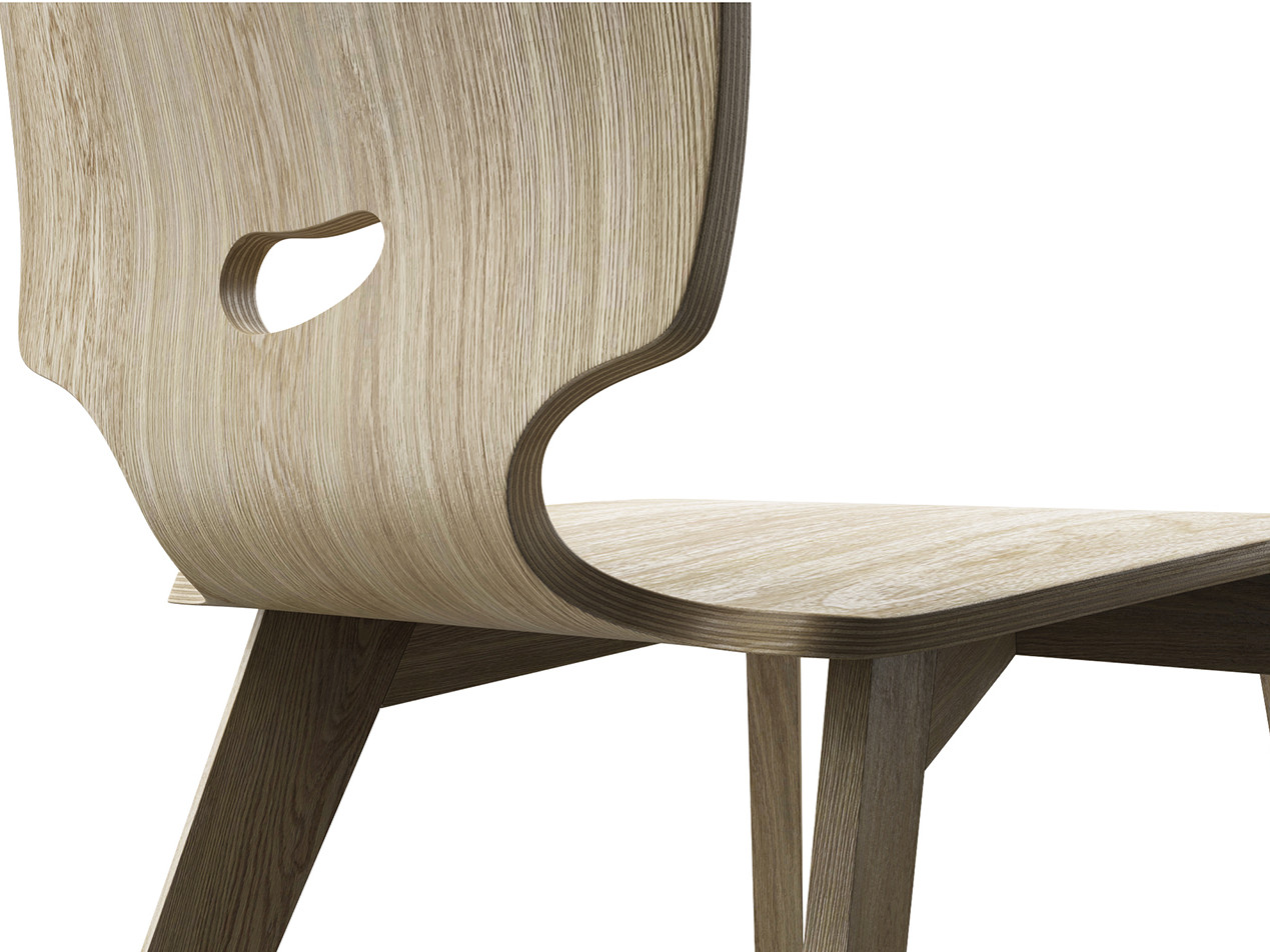 FINN Ergonomic plywood chair By Sixay furniture