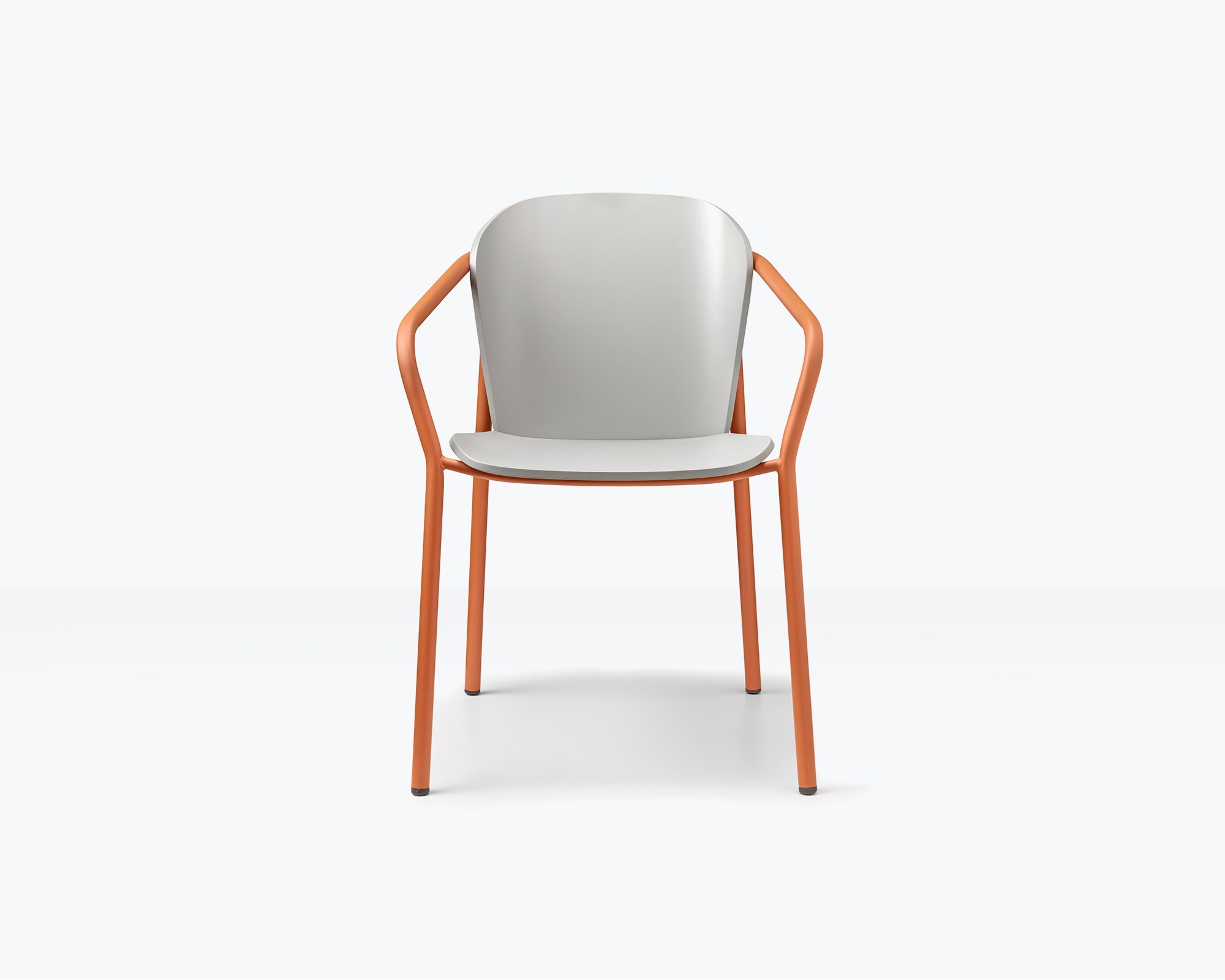 FINN METAL WOOD Steel and wood chair with armrests By SCAB DESIGN ...