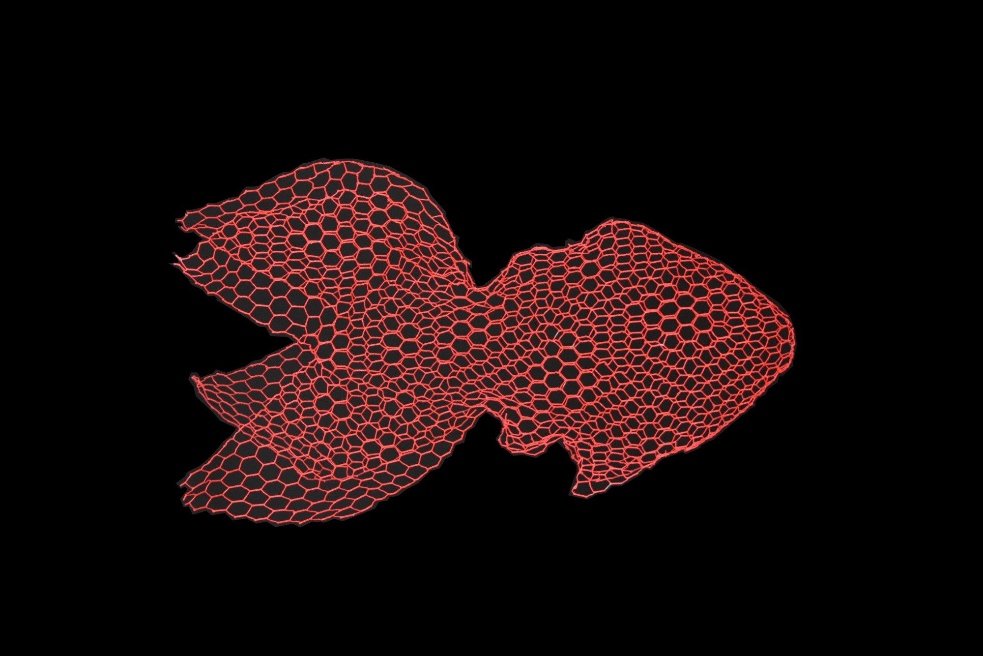 FISH Wire mesh hanging decoration By Magis | design Benedetta Mori Ubaldini