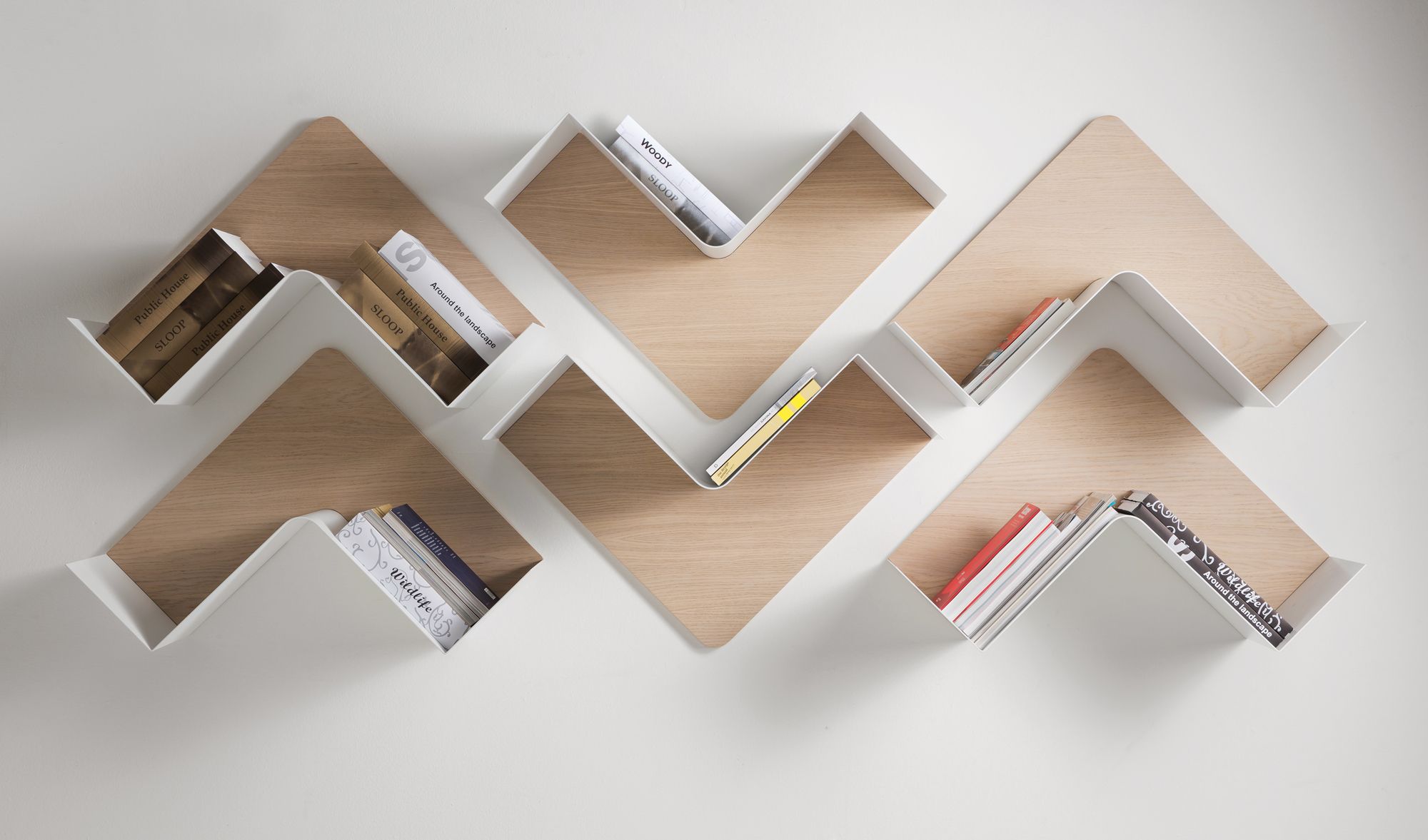 FISHBONE wall shelf By B-LINE