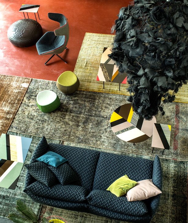 FISHBONE | Rectangular coffee table By Moroso design Patricia Urquiola