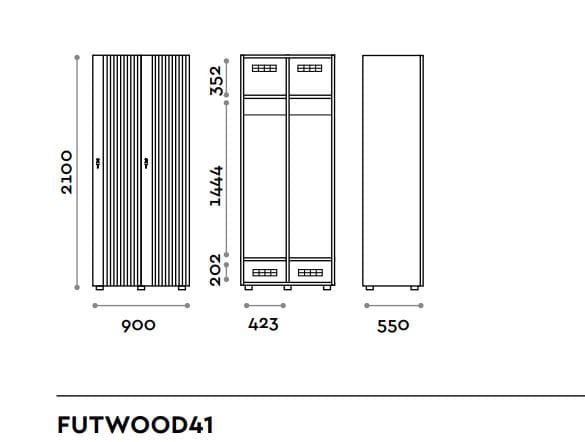 FUTURA WOOD Locker By FIT INTERIORS