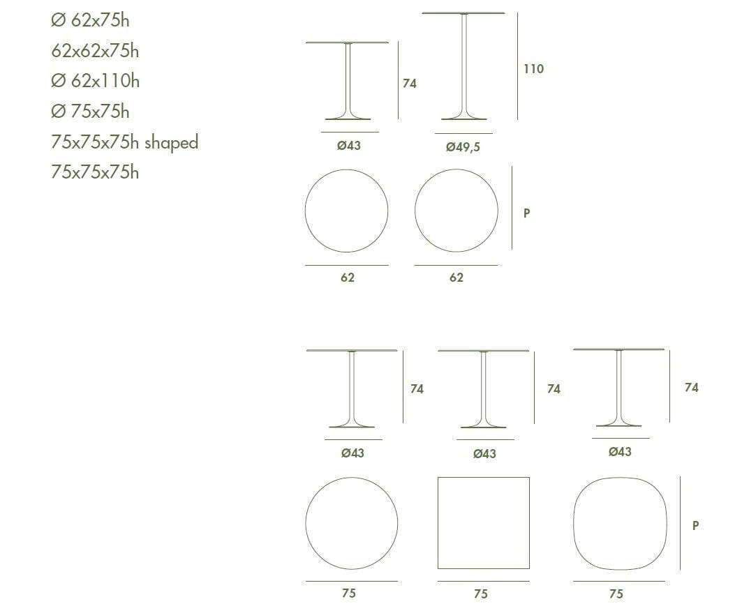 FLÛTE | Garden table By Sovet italia