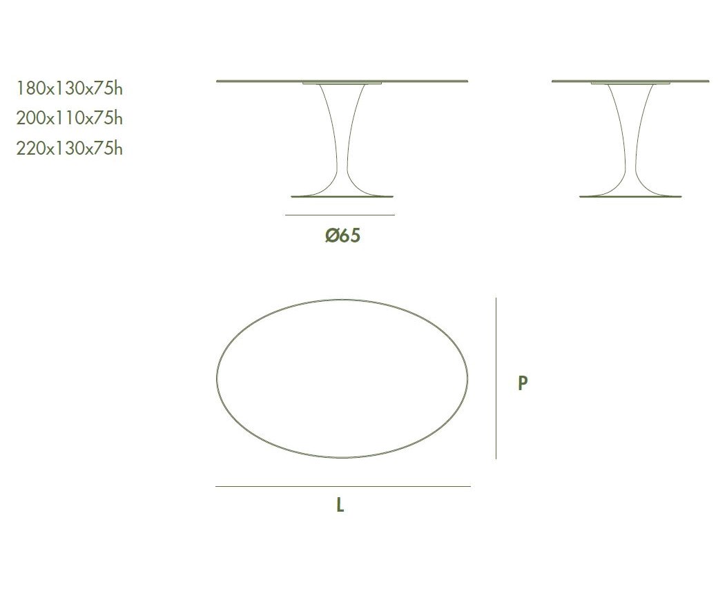 FLÛTE | Garden table By Sovet italia