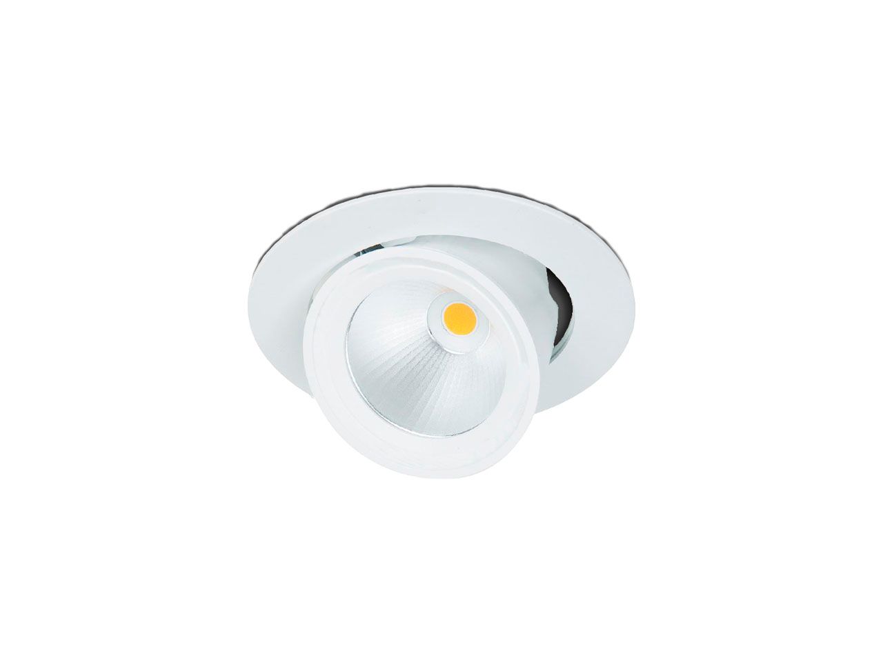 LED adjustable recessed spotlight FL MINI LEAN-1B By Metalmek