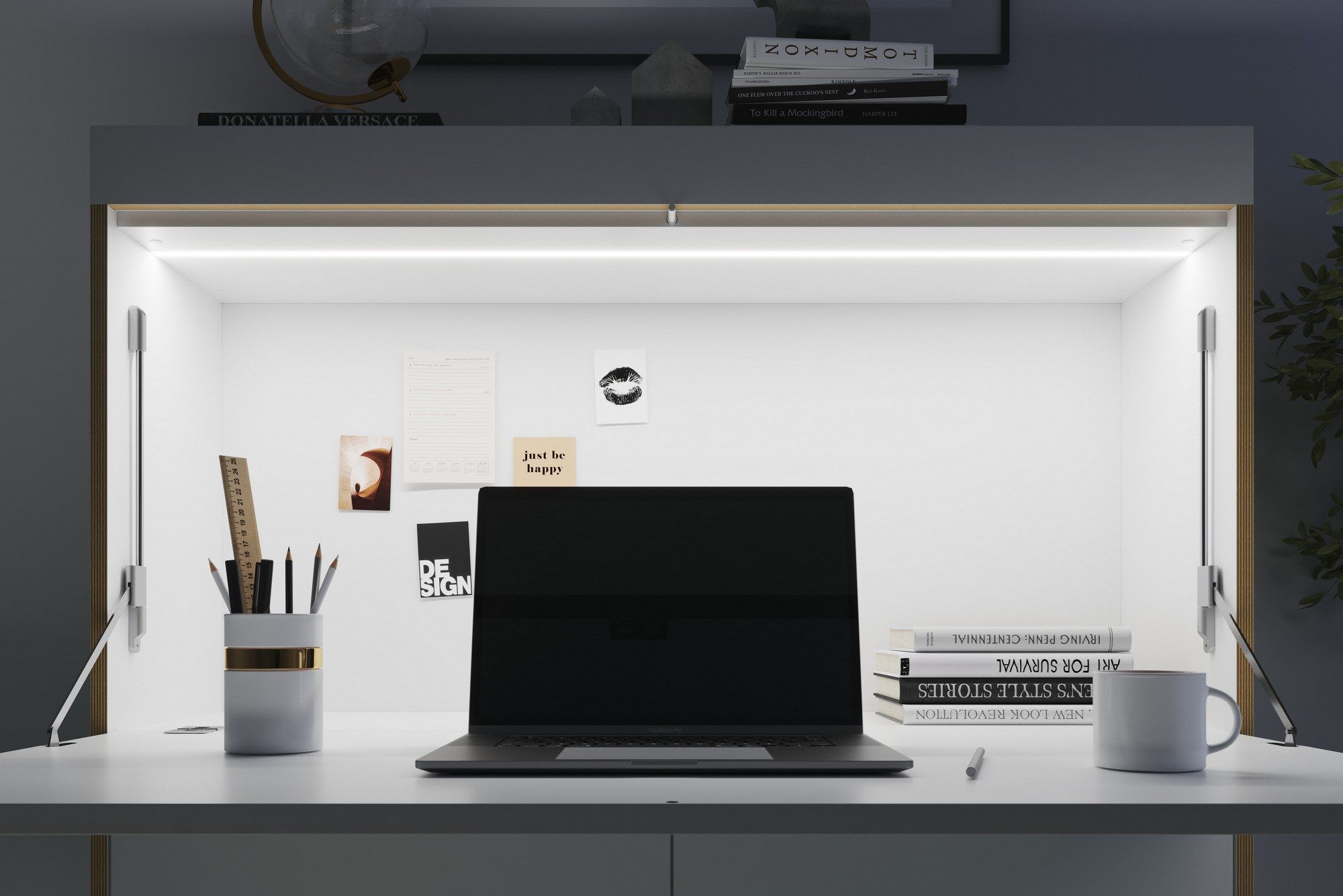 FLAI HOME-OFFICE | Secretary desk Wooden secretary desk with flap doors ...