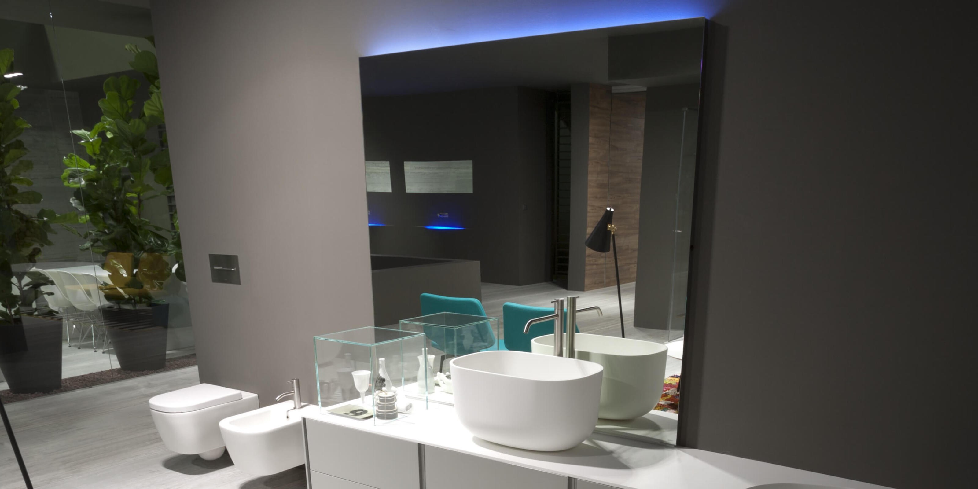 FLASH Rectangular wall-mounted bathroom mirror By Antonio Lupi Design