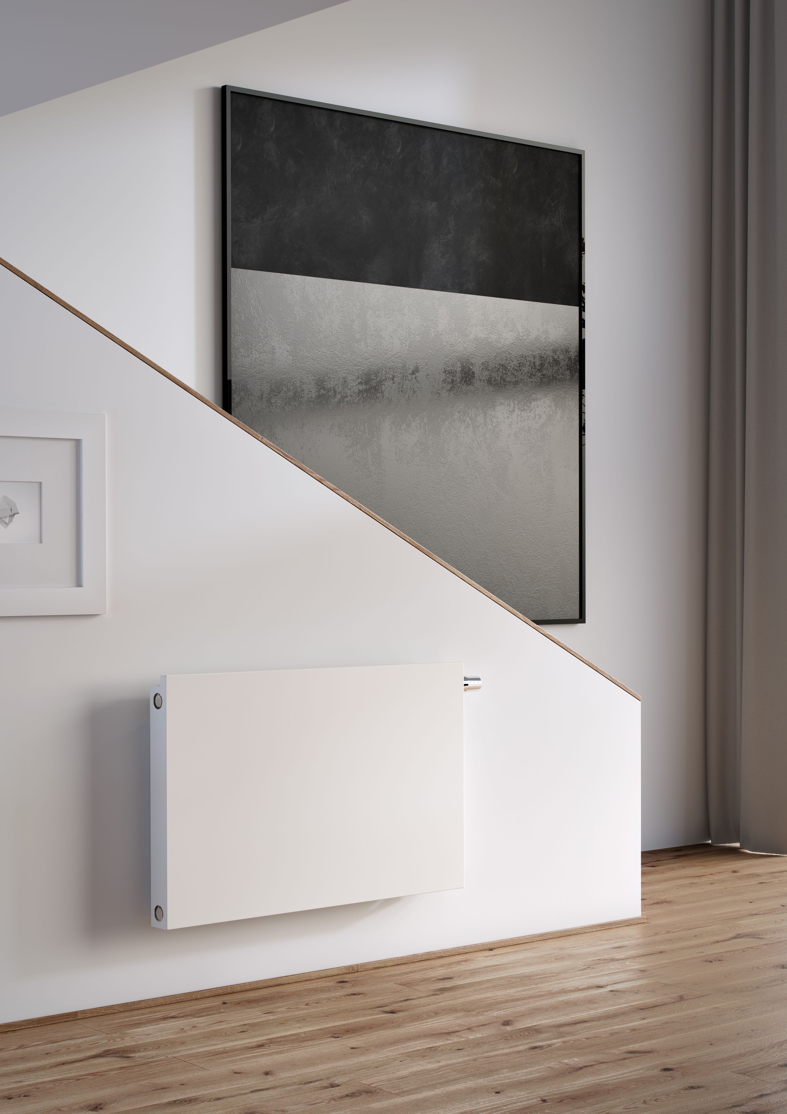 Horizontal steel panel radiator FLAT LINE By VASCO