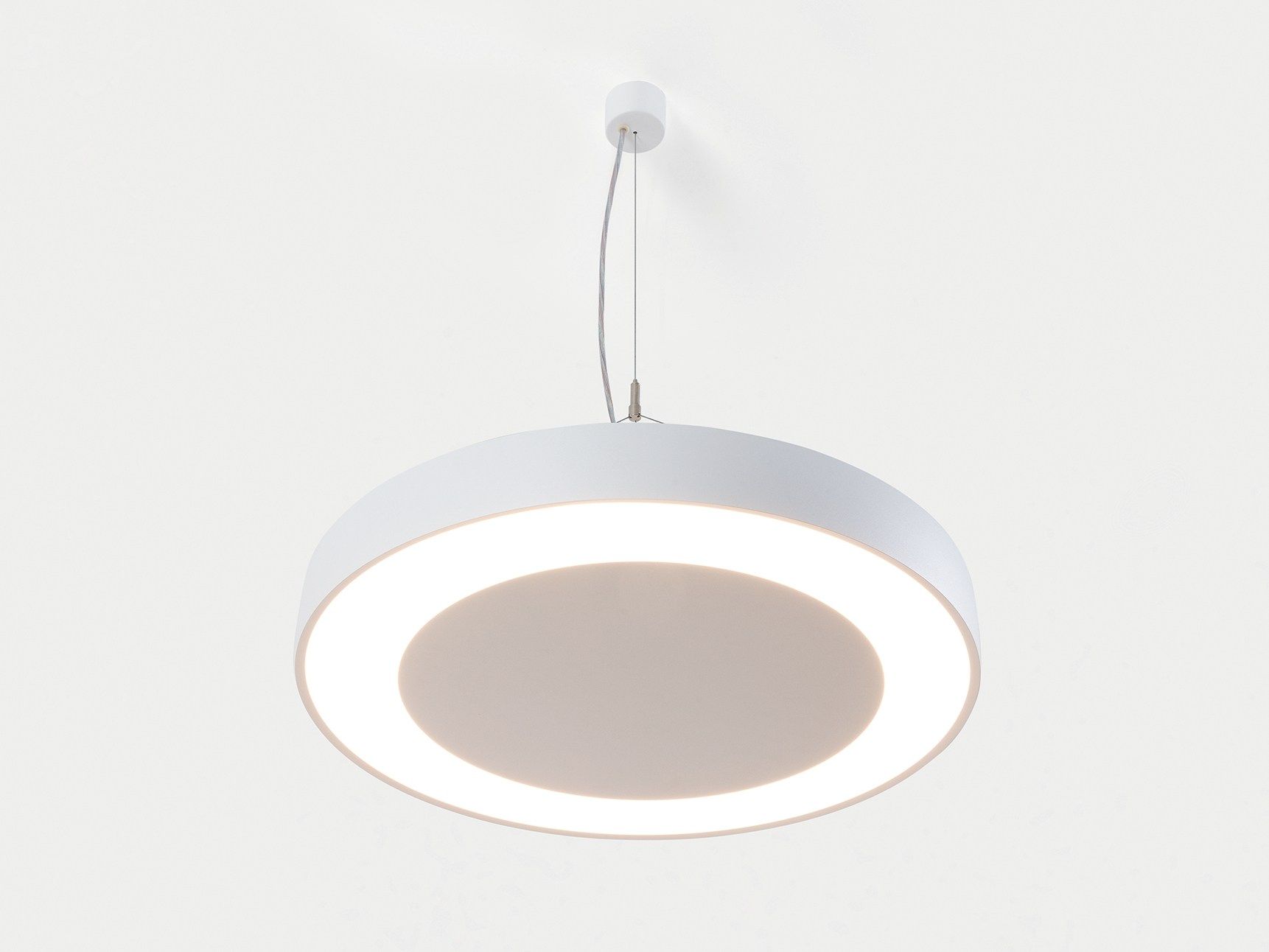FLAT MOON ECLIPS LED aluminium pendant lamp By Modular Lighting Instruments
