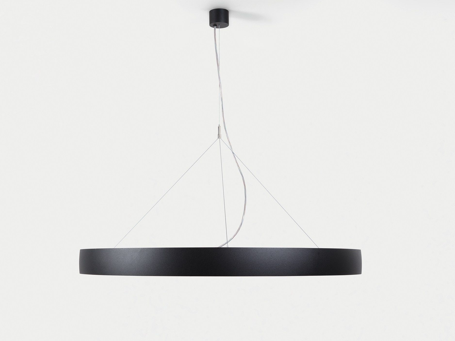FLAT MOON ECLIPS LED aluminium pendant lamp By Modular Lighting Instruments