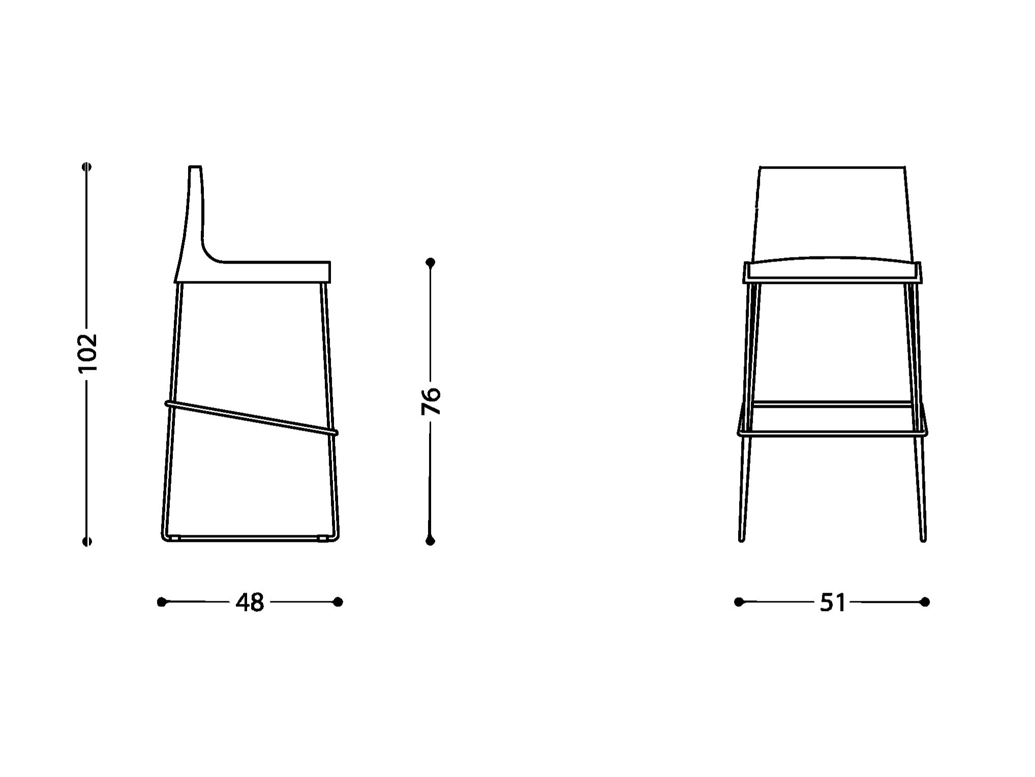 FLEET | Stool By LAMM design Emilio Nanni