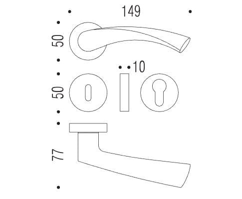 FLESSA CB 51 R-RY Maniglia By Colombo Design | design Bartoli Design
