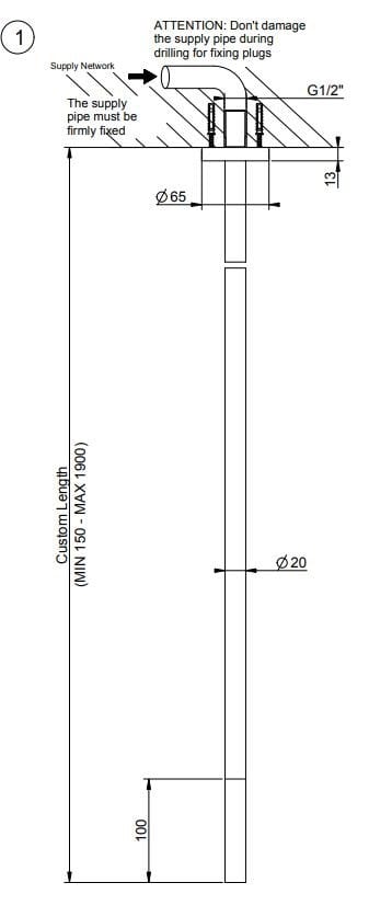 FLESSA | Ceiling-mounted spout Gessi316 Collection By Gessi design ...