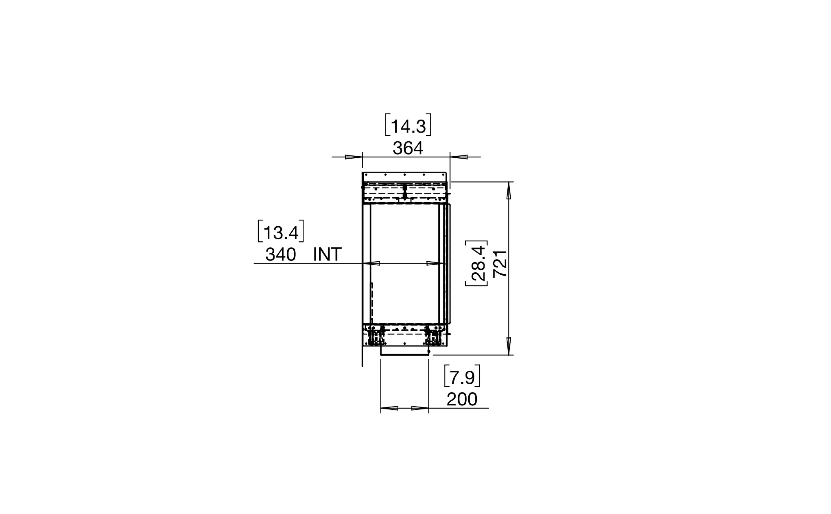 Inserto para chimenea de bioetanol en acero con ventana panorámica FLEX 104RC BXL By EcoSmart Fire