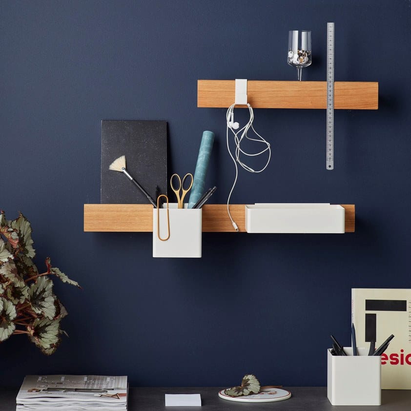 Magnetic wall shelf FLEX RAIL 60 WHITE Flex Collection By Gejst