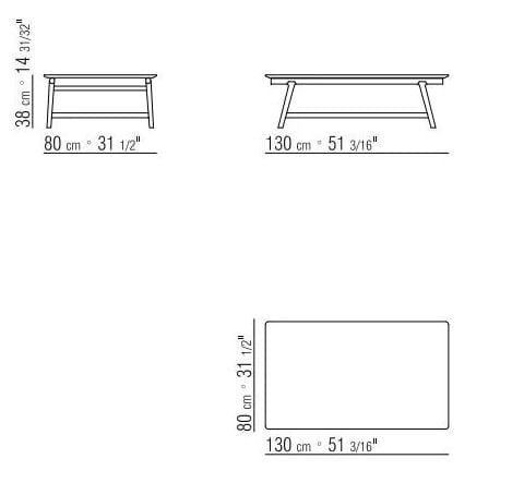 FLEXFORM - GIANO Tavolino By In Stock | design Antonio Citterio